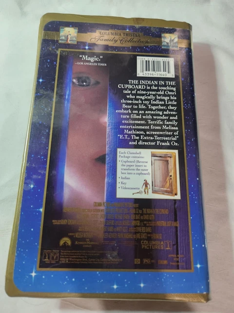 THE INDIAN IN the Cupboard VHS 1995 (Clamshell) Reversible Cover £9.86 ...