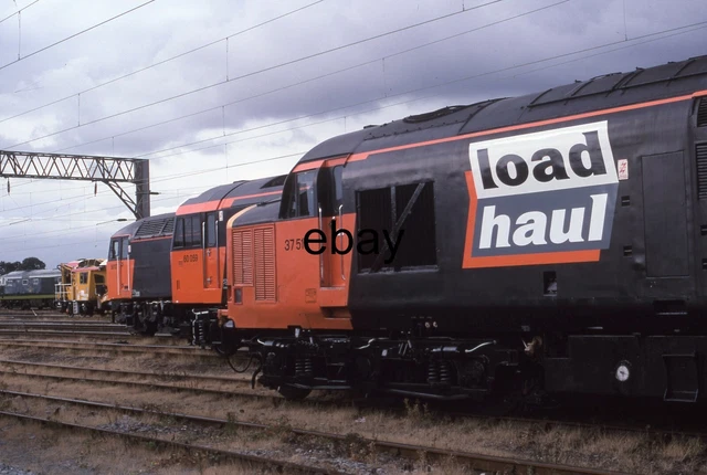 35MM RAILWAY SLIDE- Loadhaul Diesel Electric Class 37. 37517 @ Crewe ...