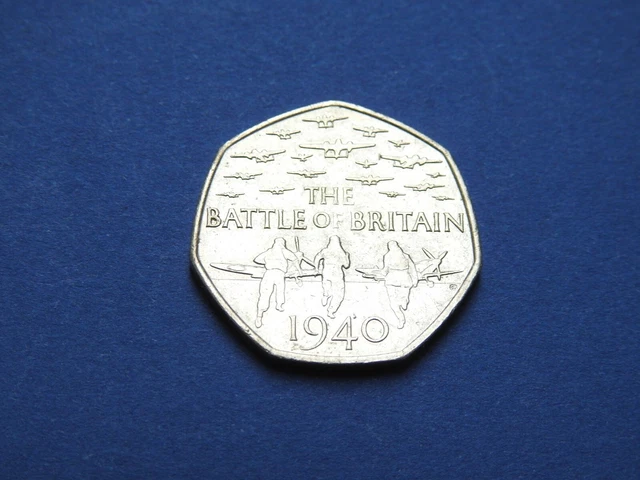 RARE 2015 'THE Battle of Britain 1940' Commemorative collectable 50p ...