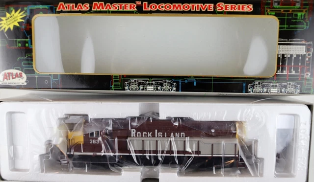 ATLAS MASTER DECODER HO Loco #9734 GP-40 Low Nose Rock Island (Block ...