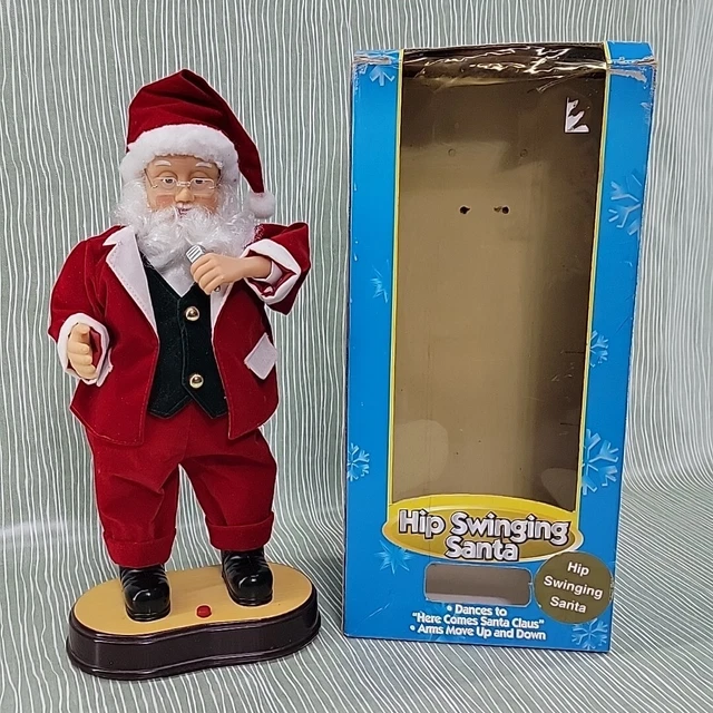 VINTAGE WOOLWORTHS HIP Swinging Dancing Singing Santa 36cm Christmas ...