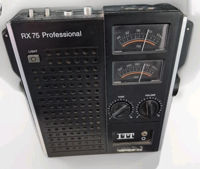 VINTAGE RARE ITT Rx75 Professional Fm/Am Transistor Radio.1970'S ...