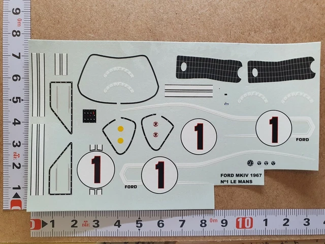 DECALS 1/32 FORD Gt40 Mkiv - #1 - Winner Le Mans 1967 - Colorado Dcc325 ...