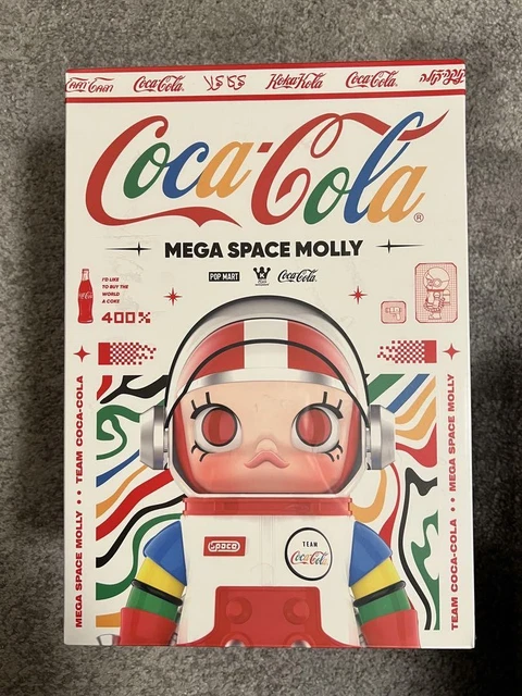 POP MART MEGA 400% Space Molly Team Coca-Cola Collaboration Vinyl ...
