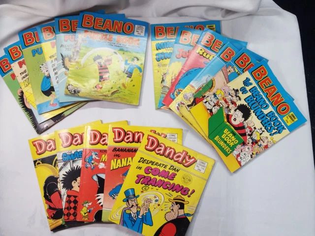 BEANO AND DANDY Comic Collection From 1980's 17 mini 7inch Comics (CF3 ...