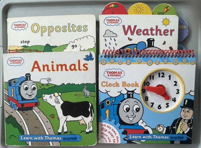 LEARN WITH THOMAS The Tank Engine - 4 Book Set - Animals, Weather ...