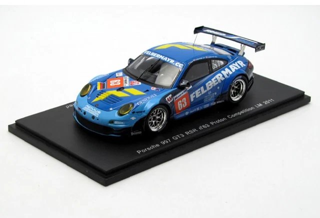 PORSCHE 997 GT3 rsr Felbermayr n°63 le Mans 2011 - spark ref S 3421 EUR 64,05 - PicClick FR