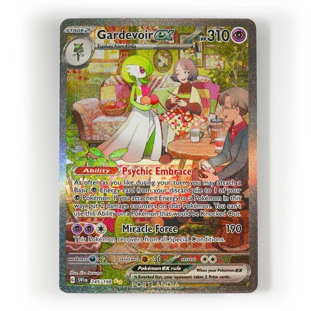 POKEMON - GARDEVOIR ex - 245/198 - Scarlet & Violet - SIR - White Dots ...