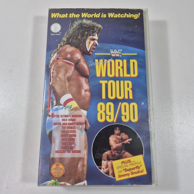 THE WWF - First World Tour 89/90 (VHS) Wrestling Video Tape WWE £7.00 ...