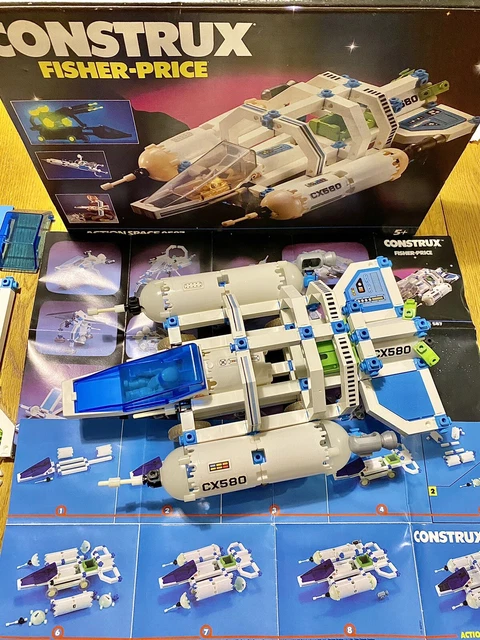 FISHER-PRICE CONSTRUX ACTION Space 0587 | 1984 Sistema di costruzione ...