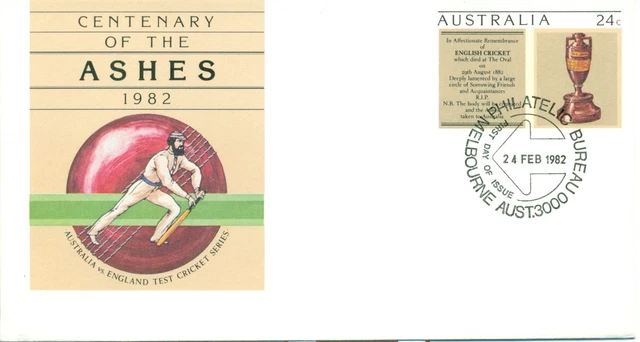 AUSTRALIA 1982 FDC Postal stationery Cricket Centenary of Ashes EUR 2 ...