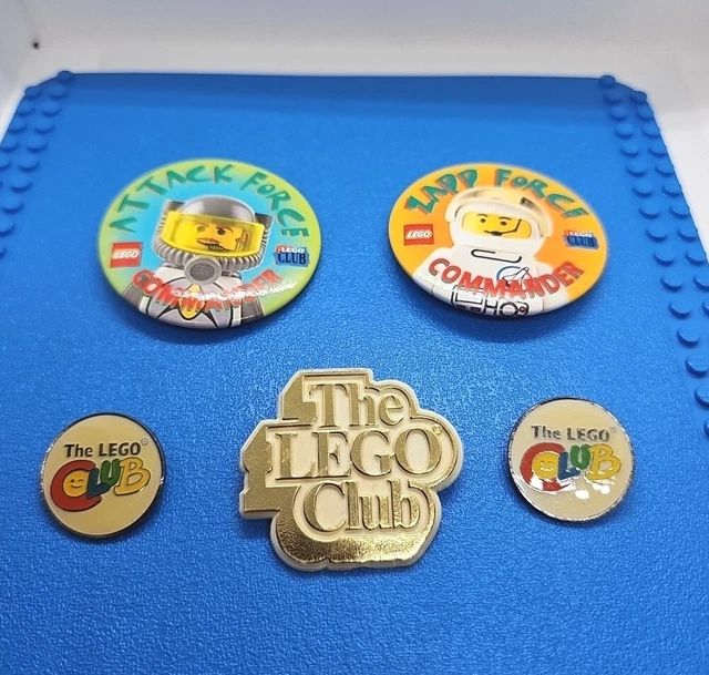 LEGO VINTAGE PIN Badges THE LEGO CLUB Builders Members 1980s £14.00 ...
