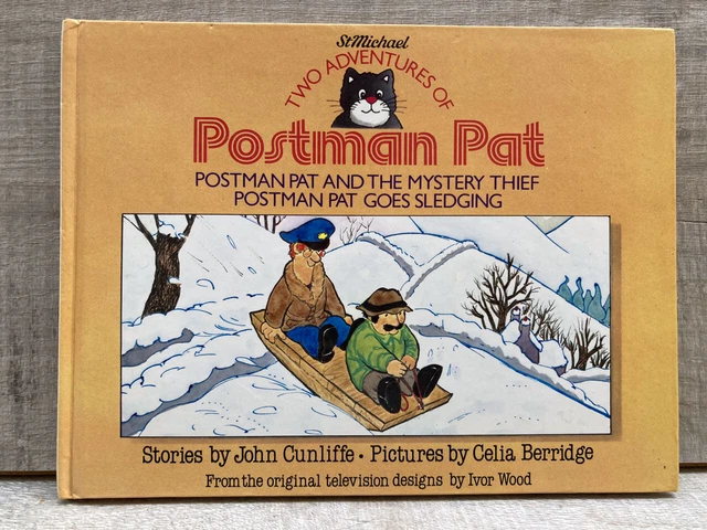 ST MICHAEL TWO Adventures of Postman Pat Goes Sledging Mystery Theif HB ...