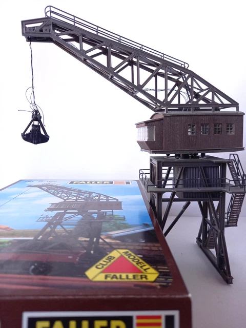 FALLER H0 B-162 Portalkran , Bausatz tw. fertig gebaut, mit OVP und ...