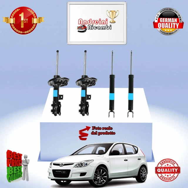 SET 4 SHOCK Absorbers Front+Rear Hyundai I30 1.4 77KW 105CV From 2009 ...