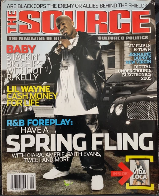THE SOURCE MAGAZINE #186 April 2005 Baby Lil Wayne Vida Guerra Lil Flip ...