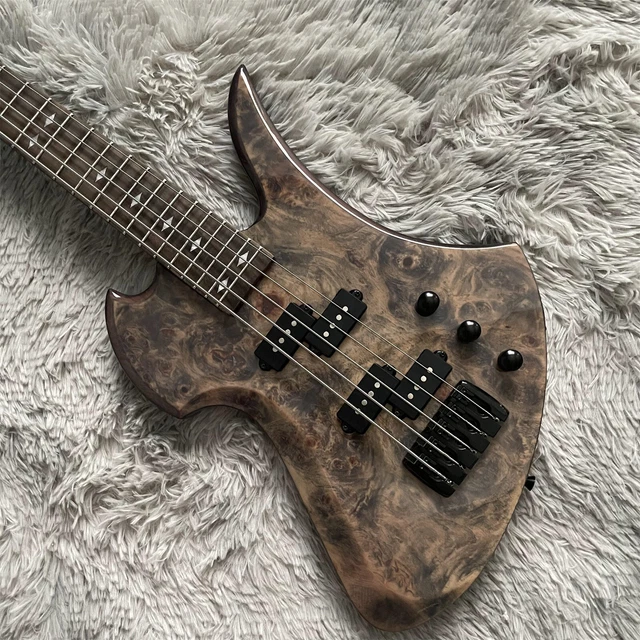 MOCKINGBIRD 5 STRING Electric Bass Tree Burl Top BC Style Factory ...