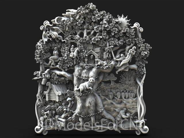 3D MODEL STL File for CNC Router Laser & 3D Printer Magic Tree of Tales £2.46 - PicClick UK