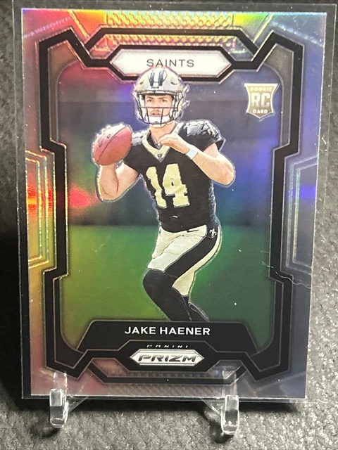 CARTA ROOKIE JAKE Haener 2023 Prizm Jake Haener argento Prizm RC #374 ...