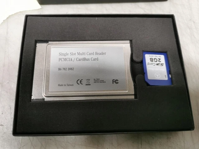 LECTEUR MULTICARTES ORIGINAL Mercedes-Benz PCMCIA avec carte SD 2 Go ...
