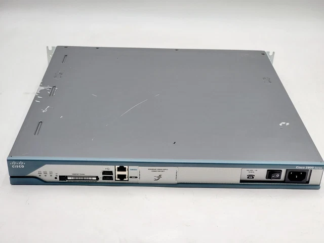CISCO 2811 V10 Integrated Services Router W/ HWIC-4ESW & Rack Ears $74. ...