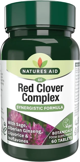 MENOPAUSE SUPPORT RED Clover with Sage Tablets. Hormone Balance Hot ...