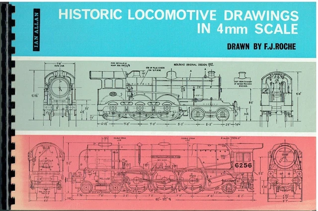 LMS , LNER , GWR & SR STEAM LOCOMOTIVES IN 4mm SCALE DRAWINGS BOOK £29. ...