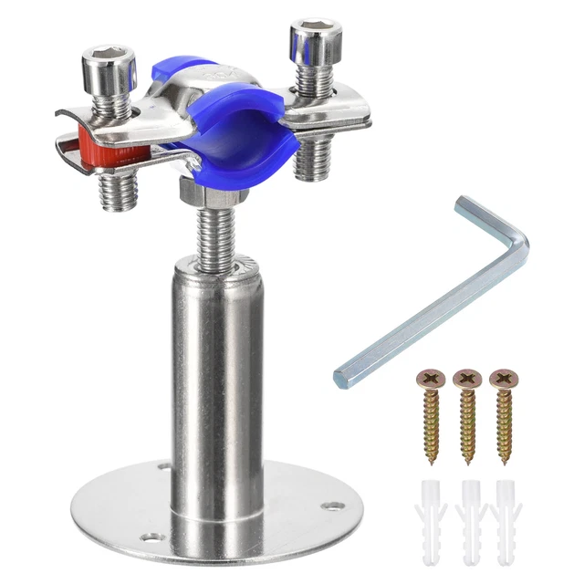 PIPE SUPPORTS ADJUSTABLE Pipe Bracket Clamp Pipe Strap Fit for 15-19mm ...