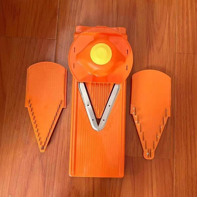 V-SLICER CUTTER VEGETABLE Manual Cooking Tool Hand Protector Stainless ...