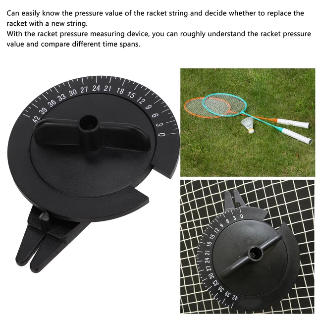BADMINTON RACKET TENSION Calibrator Plastic Badminton Racket String ...