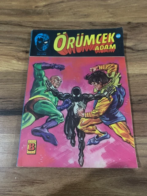 SPIDER-MAN MIDDLE East TURKISH BLACK AND WHITE COMICS COMIC RARE SUPERB ...