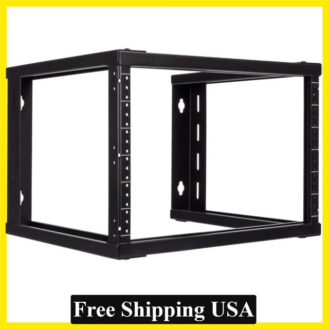 WALL MOUNT RACK 6U Server Rack for 19" IT Equipment Open Frame Rack ...