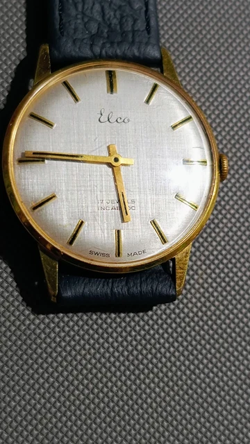 VINTAGE ELCO INCABLOC Swiss made. 17 jewels Watch £20.00 - PicClick UK