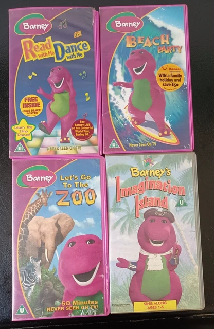 4X BARNEY PURPLE Dinosaur Kids VHS Bundle EUR 17,28 - PicClick IT