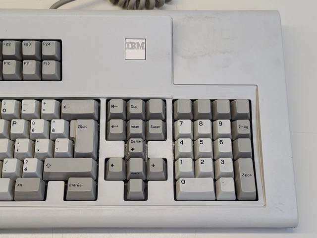 IBM MODEL M 1390573 122-Key Mechanical Terminal Keyboard CA-FR 21AUG86 ...