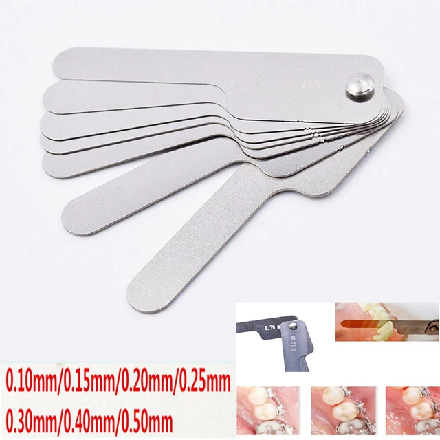 TOOTH GAP MEASURING Ruler Dental Interproximal Reduction Gauge Teeth ...