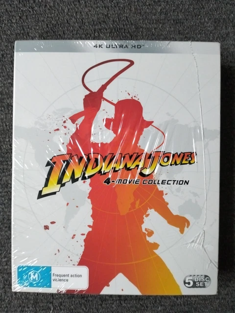 INDIANA JONES: 4 Movie Collection 4K Ultra HD 5 Disc Box Set New EUR 44 ...