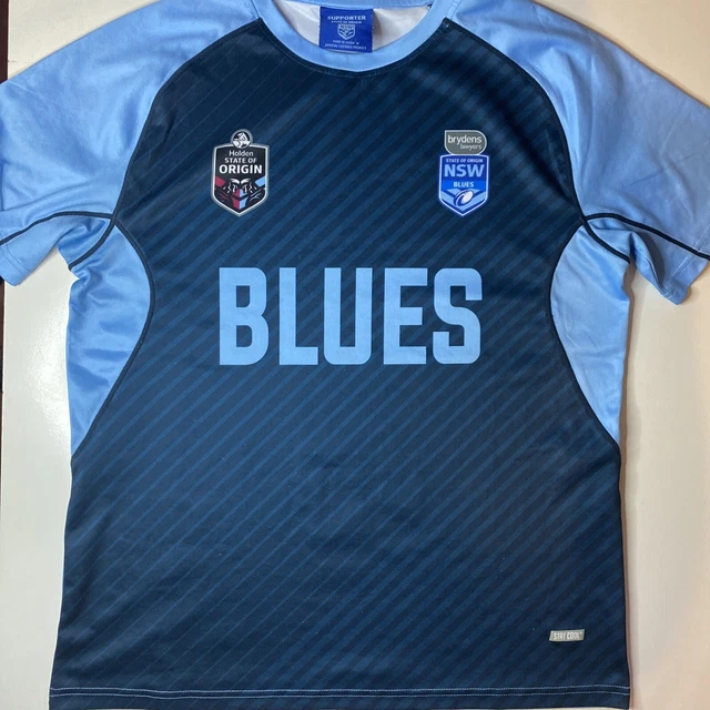 NSW BLUES NRL State of Origin Football Men’s Training T-Shirt Size M ...