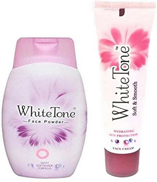 WHITE TONE POUDRE Avec Softshade 30 GM Et Douce & Lisse Crème Visage 25 ...