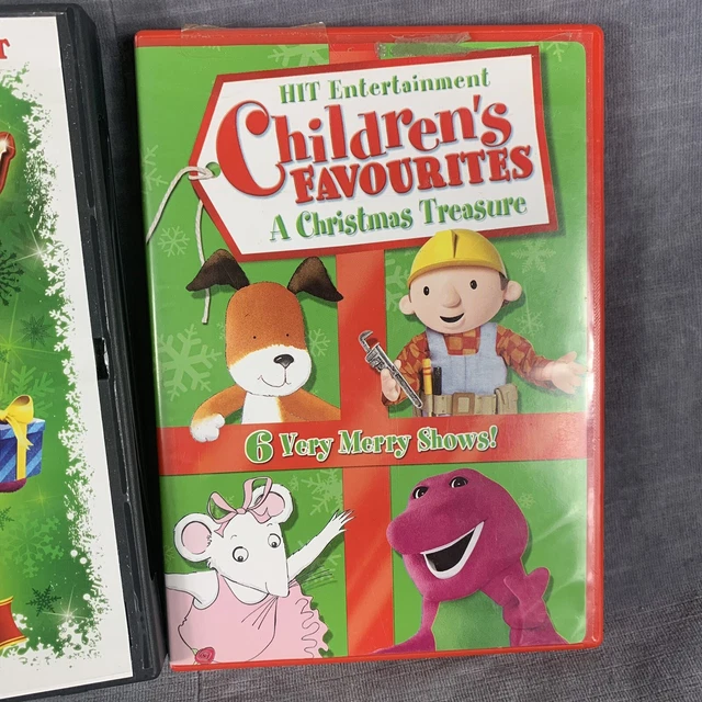 LOT OF 2 Barney DVDs Holiday Favorites 3-DVD Gift Set & Childrens ...