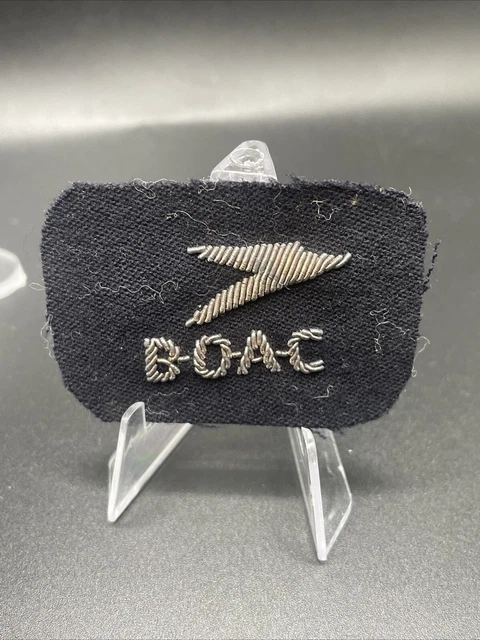WWII BRITISH OVERSEAS Airways Corporation Patch, Wings, BOAC Pilot ...