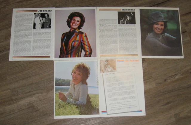 GRAND OLE OPRY Jan Howard original 6 pages PHOTOS + articles $30.00 ...
