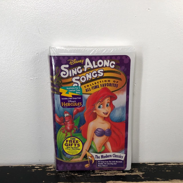 DISNEY SING ALONG Songs The Modern Classics VHS 1997 Little Mermaid ...
