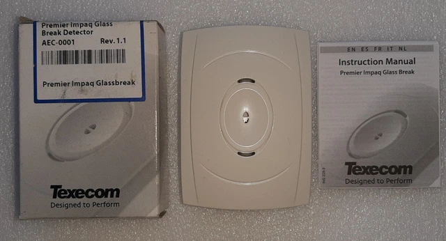 TEXECOM PREMIER IMPAQ Glass Break Detector New And Unused C/W ...