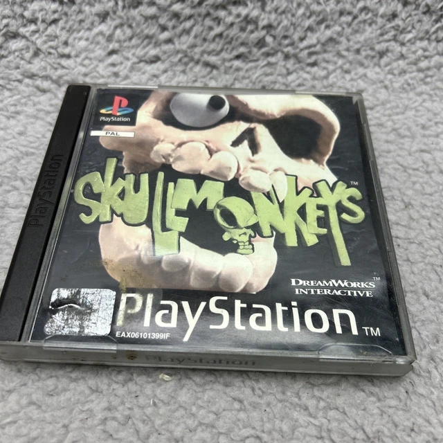 PS1 PLAYSTATION SKULL Monkeys Great Game Case Only £21.99 - PicClick UK