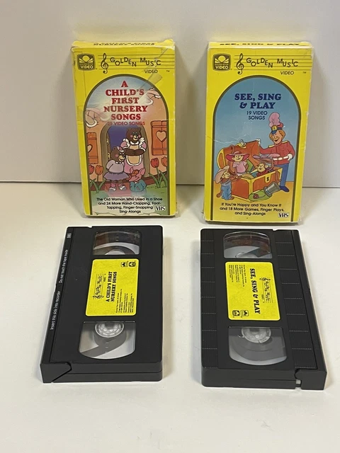SEE, SING, & Play & A Child’s First Nursery Songs VHS Golden Book ...