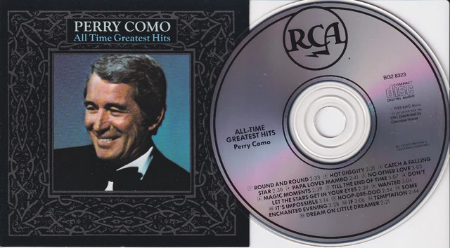 PERRY COMO ALL-TIME Greatest Hits (CD 1988) Best Of 15 Songs Made in ...