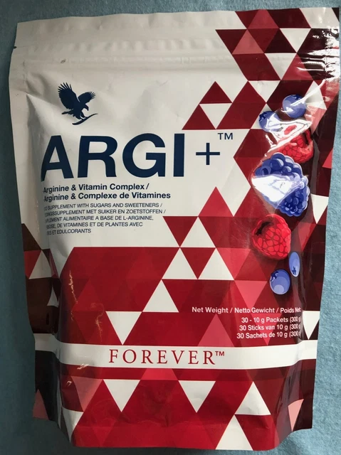 FOREVER LIVING ARGI+ Enhanced Formula L-Arginine & Vitamin Complex, 30 ...