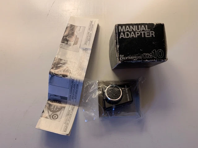 OLYMPUS OM10 MANUAL Adapter (original box and instructions) £29.99 ...