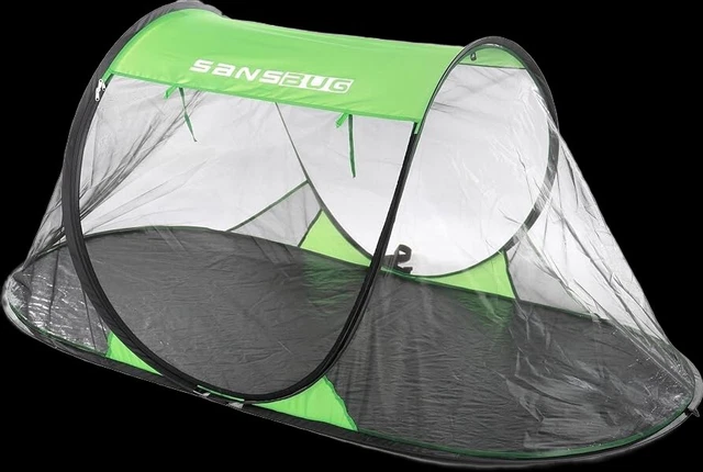 SANSBUG 1 PERSON Free Standing Pop Up Mosquito Net Tarp Floor Tent £32. ...